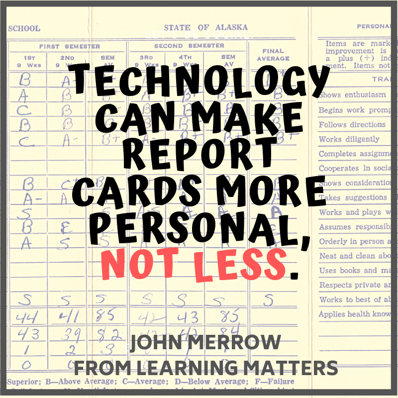 Goodbye Report Card? The Experiment to Document and Assess Learning ...